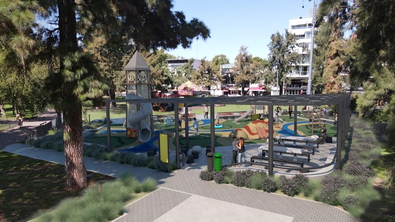 Las obras del patio de juegos de la Plaza Arenales en cuenta regresiva ...